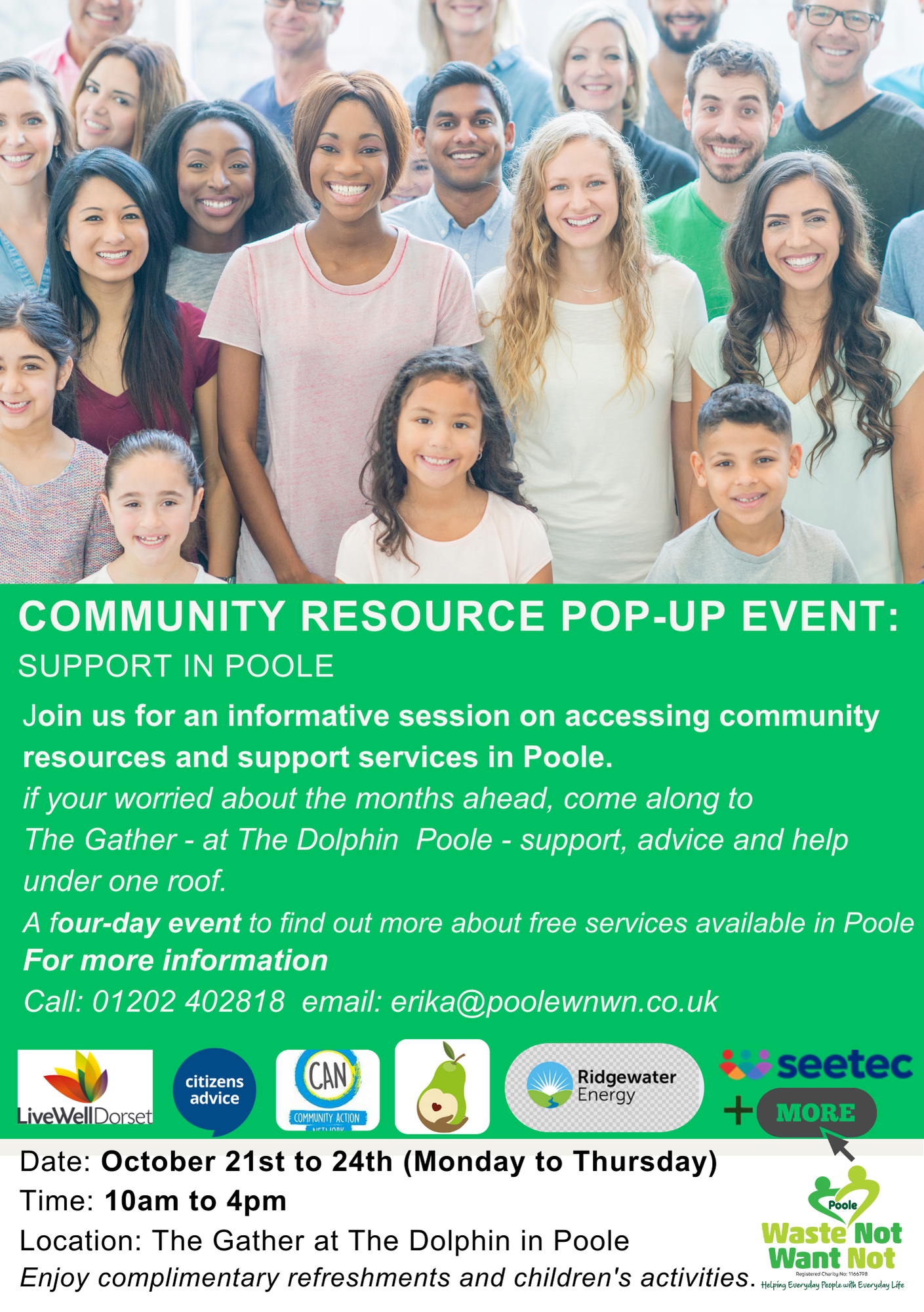The Dolphin Centre’s GATHER: Community Resource Pop Up Event 21st ...